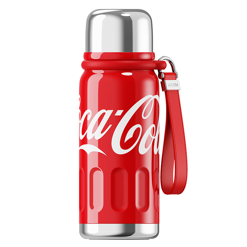 Termo Deportivo Coca-Cola con Correa de Cuero – 580ml / 19 Oz – Germ ...
